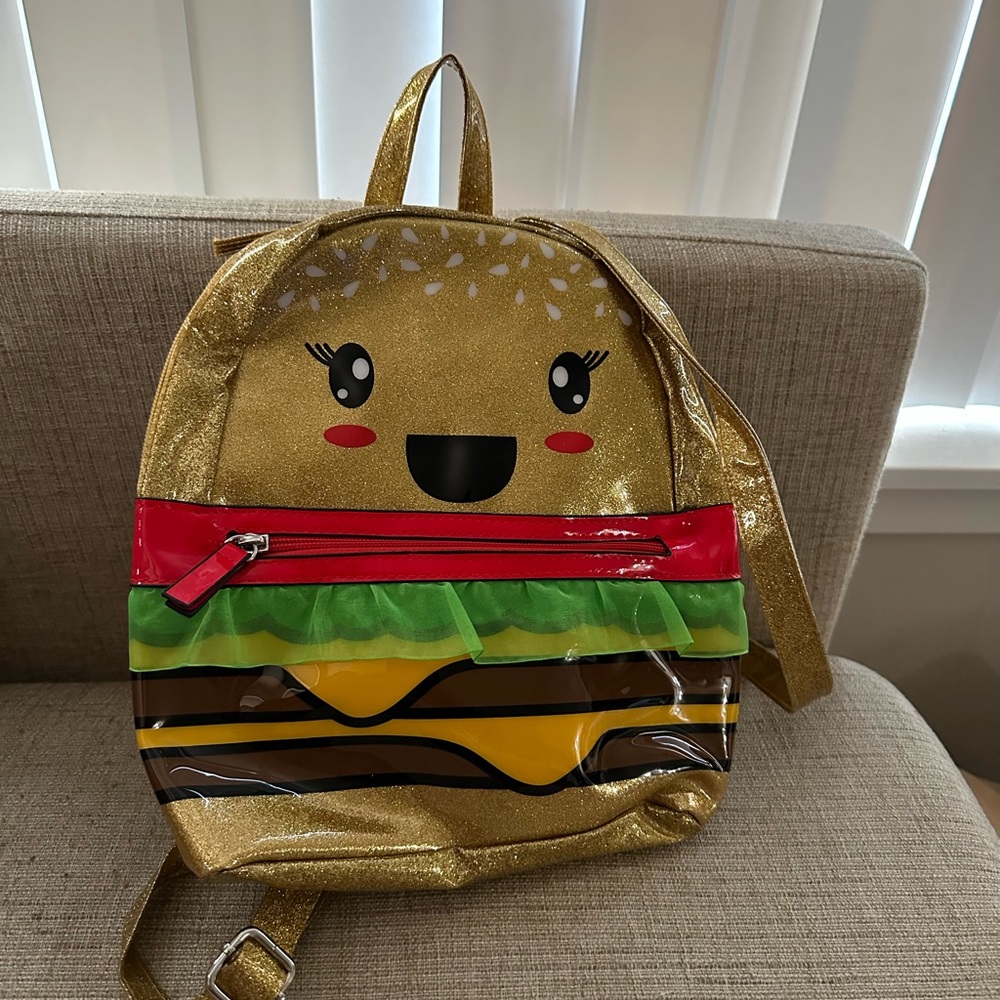 Mad Engine Colorful Hamburger Backpack - Gem